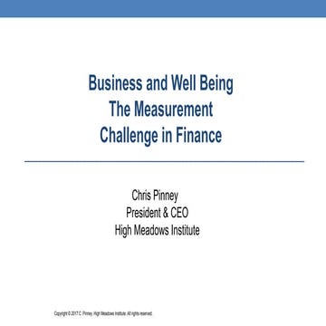 OECD Workshop: Measuring Business Impacts on People’s Well-being, Chris ...