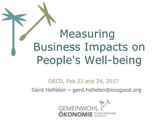 OECD Workshop: Measuring Business Impacts on People’s Well-being ...