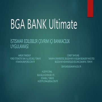 Bga Bank Ultimate Representation | PPT