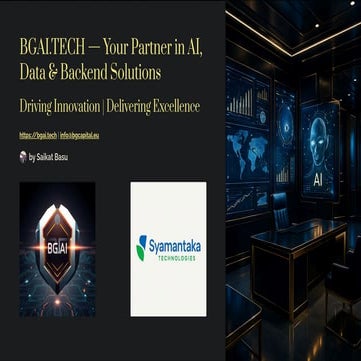BGAI.TECH Your Partner in AI, Data and Backend Solutions | PDF