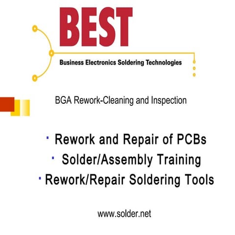 BGA Cleaning and Inspection | PPT