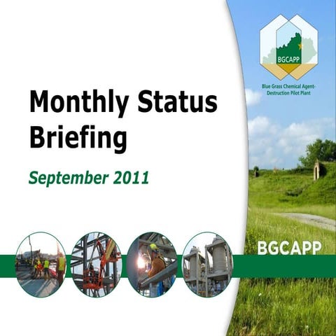 BGCAPP Monthly Status Briefing - September 2011 | PPT