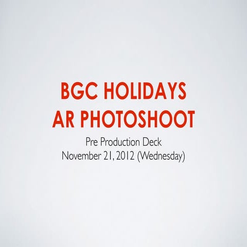 BGC Holidays | PPTX