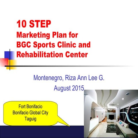 Bgc sports clinic and rehabilitation center | PPT
