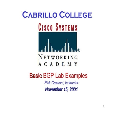 Bgp Basic Labs | PPT