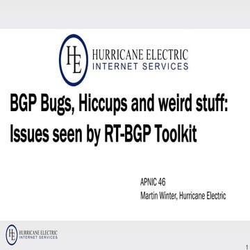 BGP.HE.NET by Walt Wollny | PDF