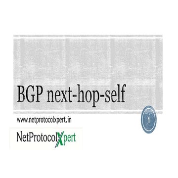 BGP Next-hop-self | PPT
