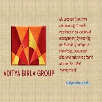 Aditya Birla Group | PPTX