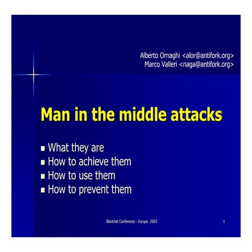 Man In The Middle Attacks Pdf
