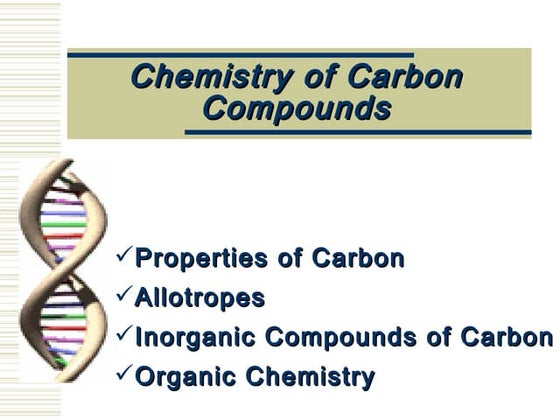 Carbon compounds (ppt) | PPT