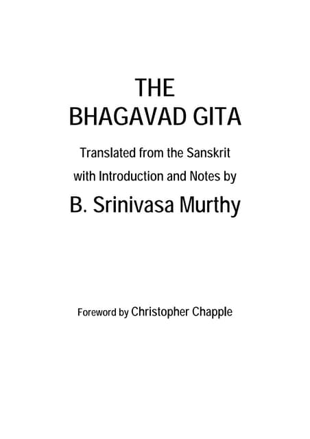 The Bhagavad Gita | PPT