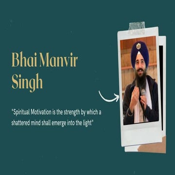 Bhai manvir singh | A spiritual artist | PPTX | Sikhism | Religion ...