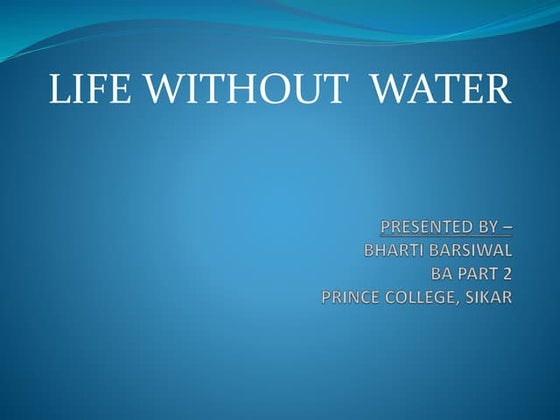Save water , save life | PPT