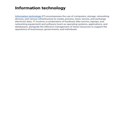 information technology and cloud computing | DOCX