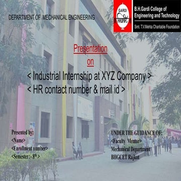 BHGCET_ Industrial Training Presentation Template (2).pptx