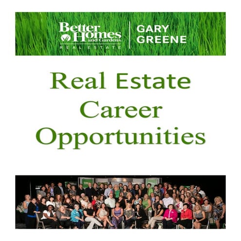 What BHGRE Gary Greene has to offer it's real estate agent team members ...