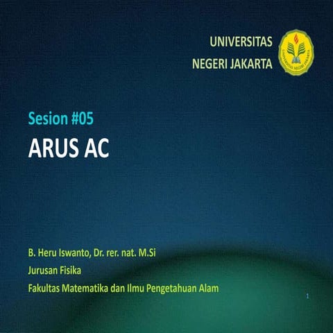 Fisika Dasar II (5) arus ac | PPTX