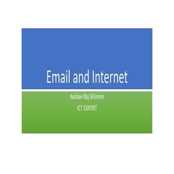 Email and Internet | PPTX