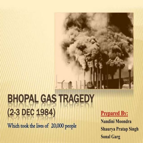 Bhopal gas tragedy - best presentation ever | PPTX