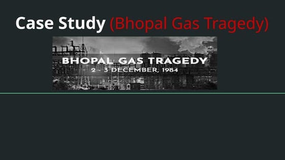 Bhopal gas tragedy, 1984 | PPTX