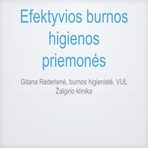 Efektyvios burnos higienos priemonės | PPTX