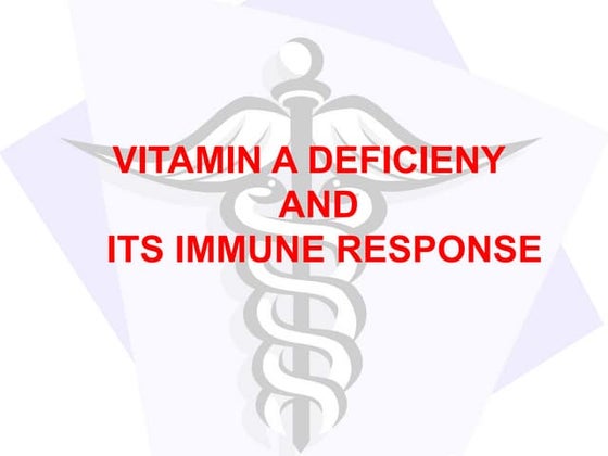 Vitamin A Deficiency | PPT