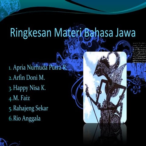 Pangalaman (Materi Bhs. Jawa) | PPT