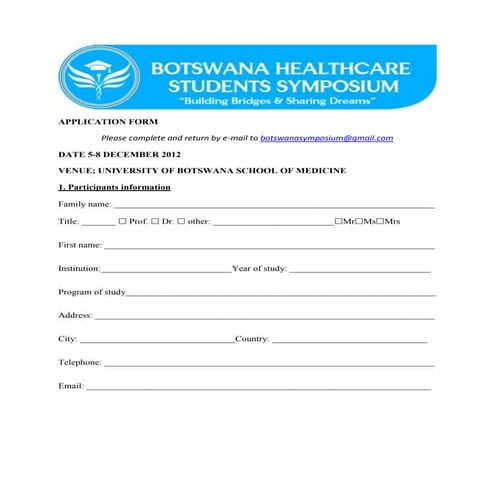 Bhss application form | DOCX