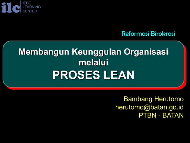 Identifikasi 8 Pemborosan di area Kerja | PPT