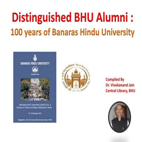 Bhu alumni 2015 | PPTX