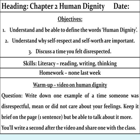 Human dignity 1 | PPTX