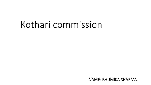 Kothari Education Commission (1964-66).ppt