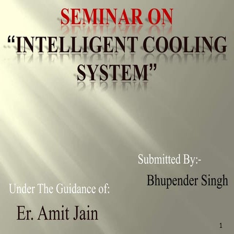 Intelligent Cooling system | PPT