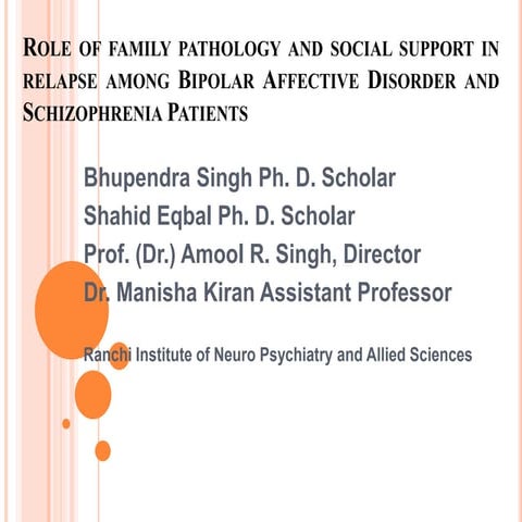 Role of Family Pathology....Bhupendra singh | PPTX