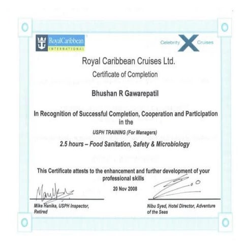 Bhushan certs (1) | PPT