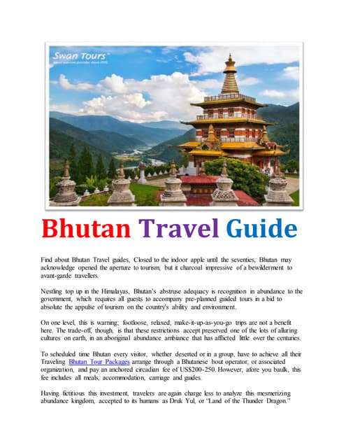 presentation on bhutan | PPT