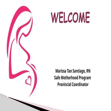 BARANGGAY HEALTH WORKERS SAFE MOTHERHOOD PROGRAM | PPTX