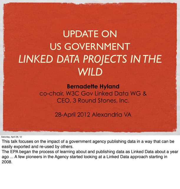 The State of Linked Government Data The State of Linked Government Data