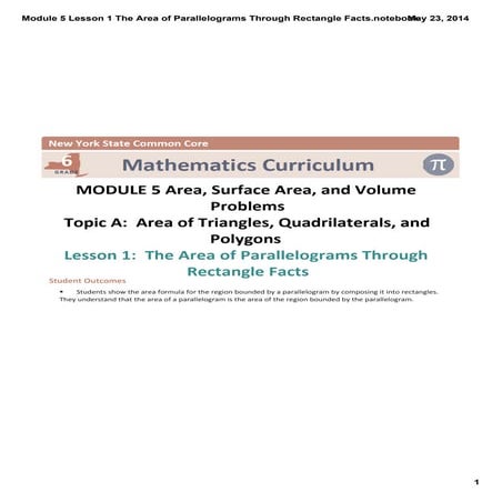 Module 5 lesson 1 | PDF