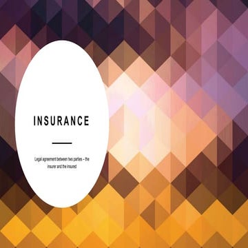 Insurer ( banking and insurance) | PPT