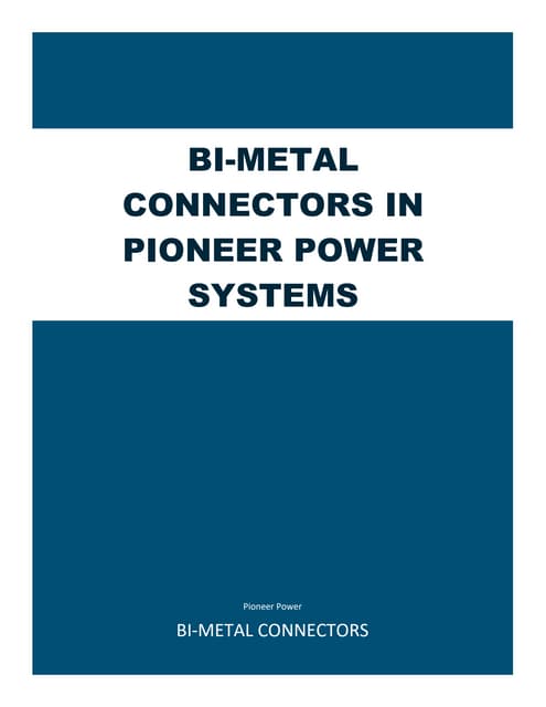 aluminum lugs in pioneer power international | PDF