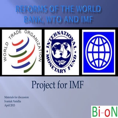 Reform of IMF | PDF