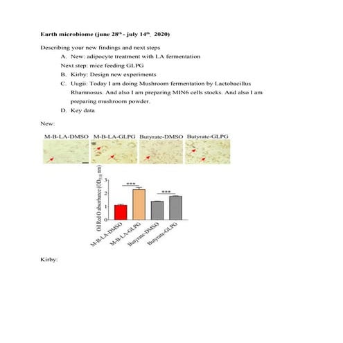 Bi-weekly report of earth microbiome (group leader).docx