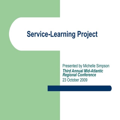 Service-Learning Project Simpson Sl2 | PPT