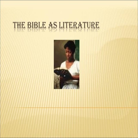Bi 117 the bible as literature | PPT
