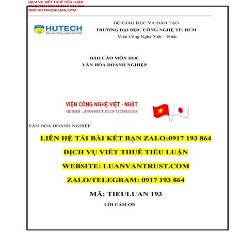 BÀI MẪU Tiểu luận văn hóa doanh nghiệp tại Vinamilk, HAY | DOCX