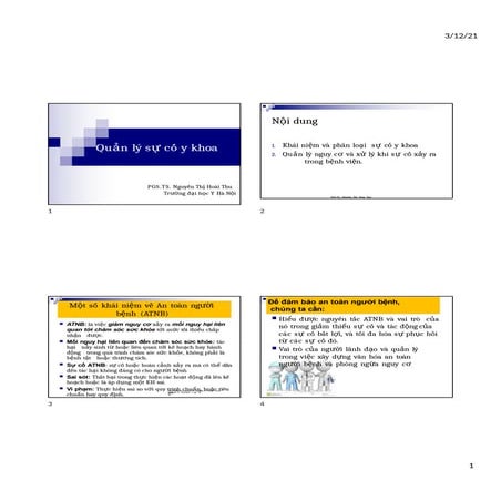 Bài 5-Quản lý sự cố y khoa.pptx......... | PPTX