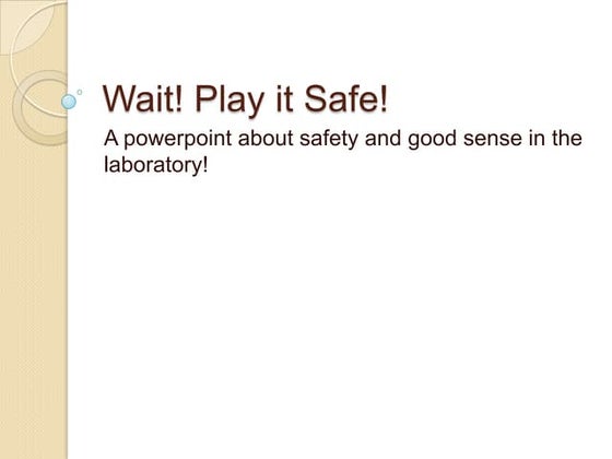 Lab safety dos and don | PDF | First Aid | Injuries