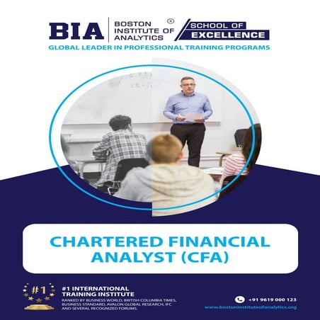 CFA Course in Chennai, Chartered Financial Analyst Course | PDF