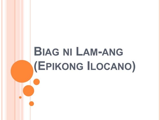 BIAG NI LAM ANG | PPT